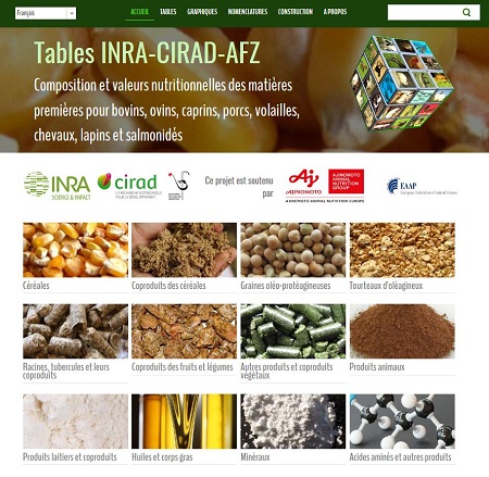 Tables INRA-CIRAD-AFZ 2017